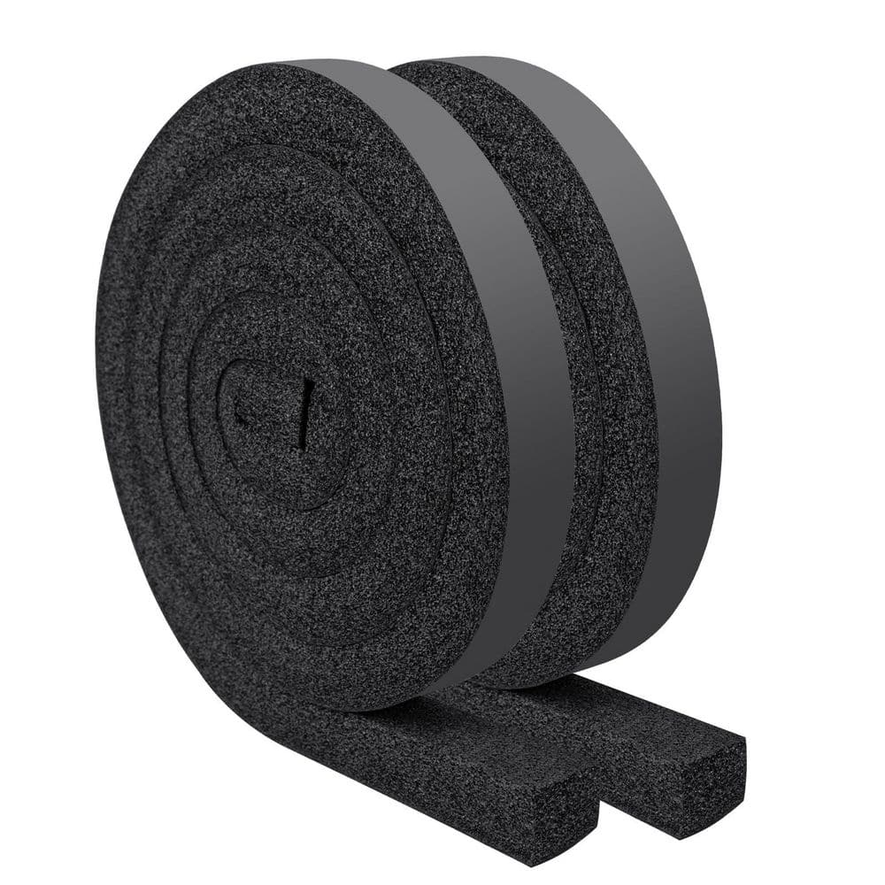 NVNOO 1 in. x 1 in. High Resilience Foam Weather Stripping Insulation ...