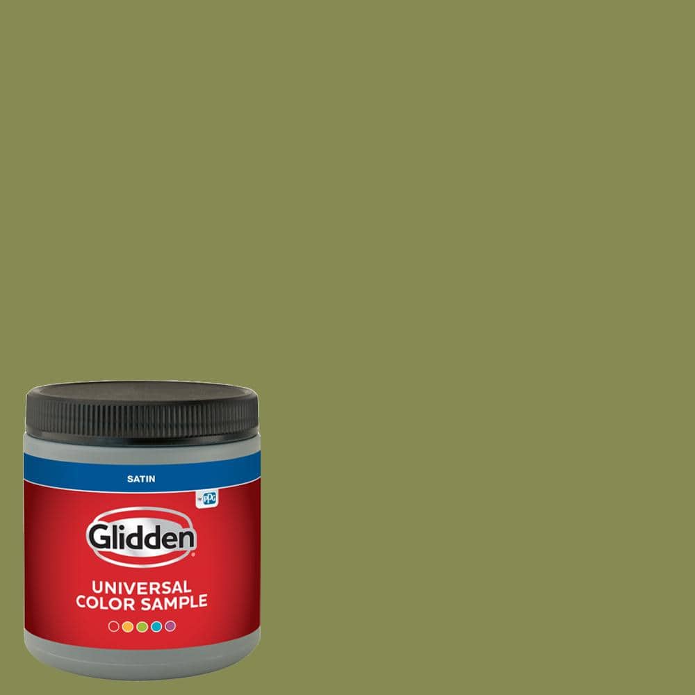 Glidden 8 oz. PPG1119-7 Glade Green Satin Interior Paint Sample PPG1119 ...