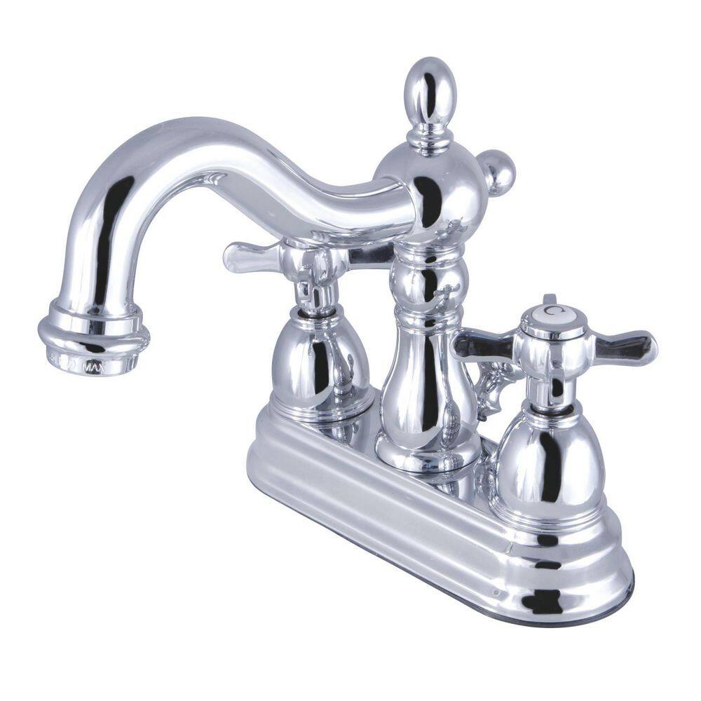 Kingston Brass Essex 4 in. Centerset 2-Handle Bathroom Faucet with ...