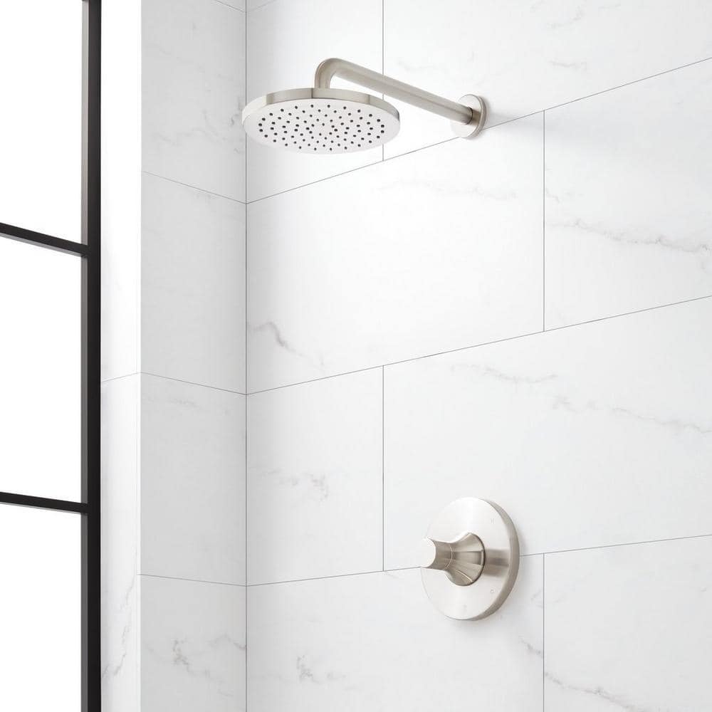 SIGNATURE HARDWARE Lentz Single Handle 1-Spray Shower Faucet 1.8 GPM ...