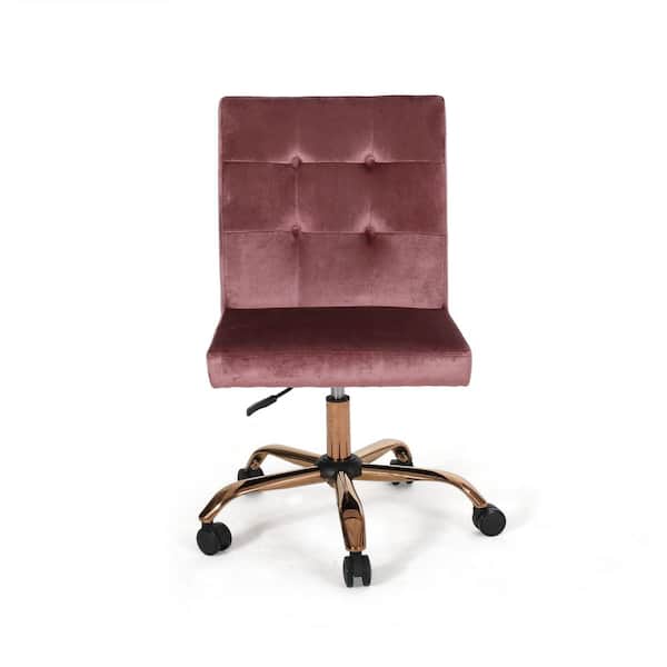 Centennial Blush and Rose Gold Tufted Office Chair 67688 - The Home Depot