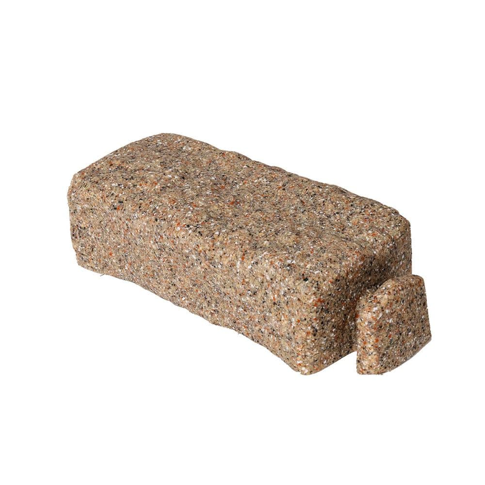 Beuta 7 in. x 2.25 in. x 4 in. Sand Stone (Start) Faux Stone Plastic ...