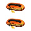 Intex Explorer 300 Fishing 3-Person Inflatable Raft Boat (2-Pack) 2 x ...