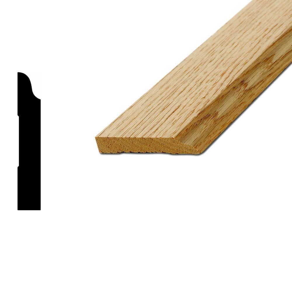 American Wood Moulding WM 663 1/2 in. x 3-1/4 in. Oak Base Moulding 663 ...