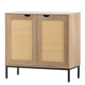 39 in. W x 9.25 in. D x 32.63 in. H Brown Linen Cabinet with 2-Outlet ...