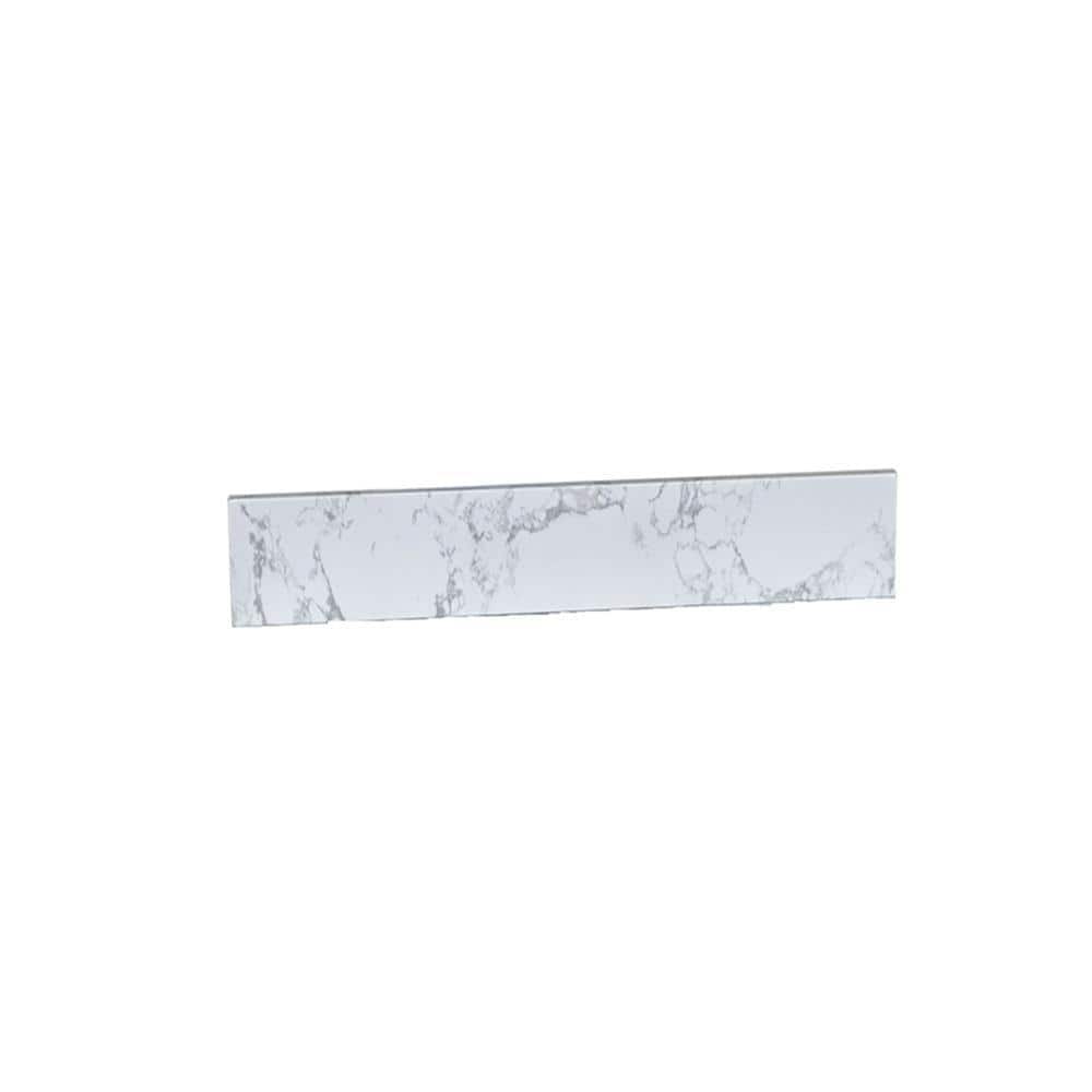 GQB 31 in. W Engineered Stone Reversible Bathroom Vanity Top Back ...