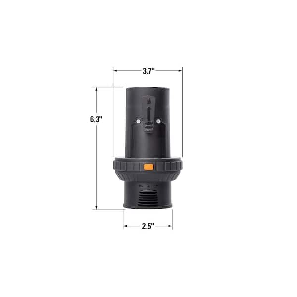 RIDGID 2-1/2 in. LED Lighted Cuff and Locking Telescoping Extension ...