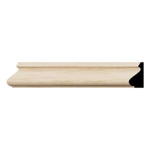 Alexandria Moulding 13/16 in. x 1-5/8 in. x 96 in. Pine Ply Cap ...