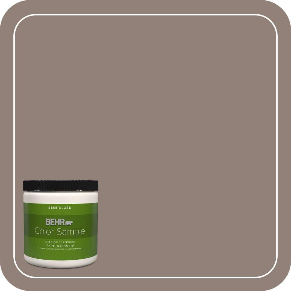 BEHR PREMIUM PLUS 8 oz. #BNC-22 Chocolate Chiffon Semi-Gloss Interior ...
