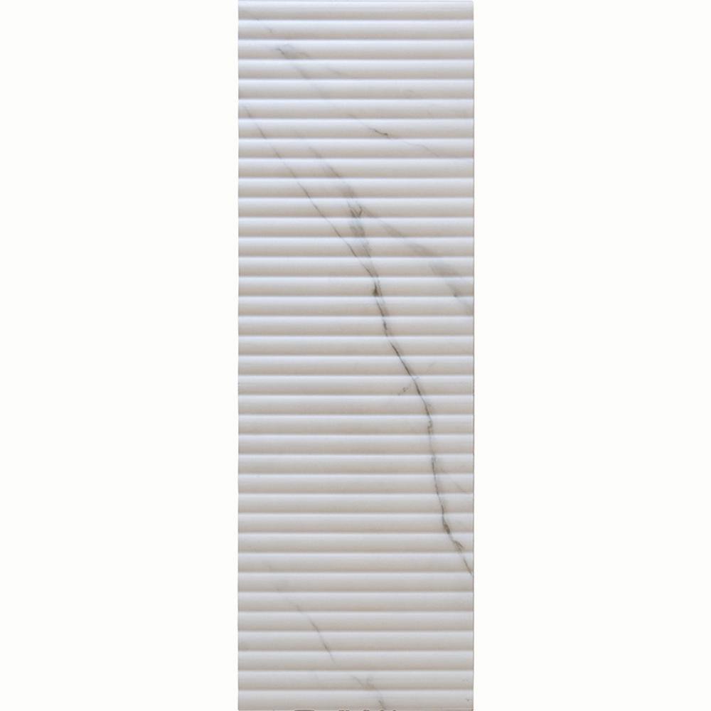 Apollo Tile Imprint 4 in. x 5 in. Matte White Ceramic Large Format ...