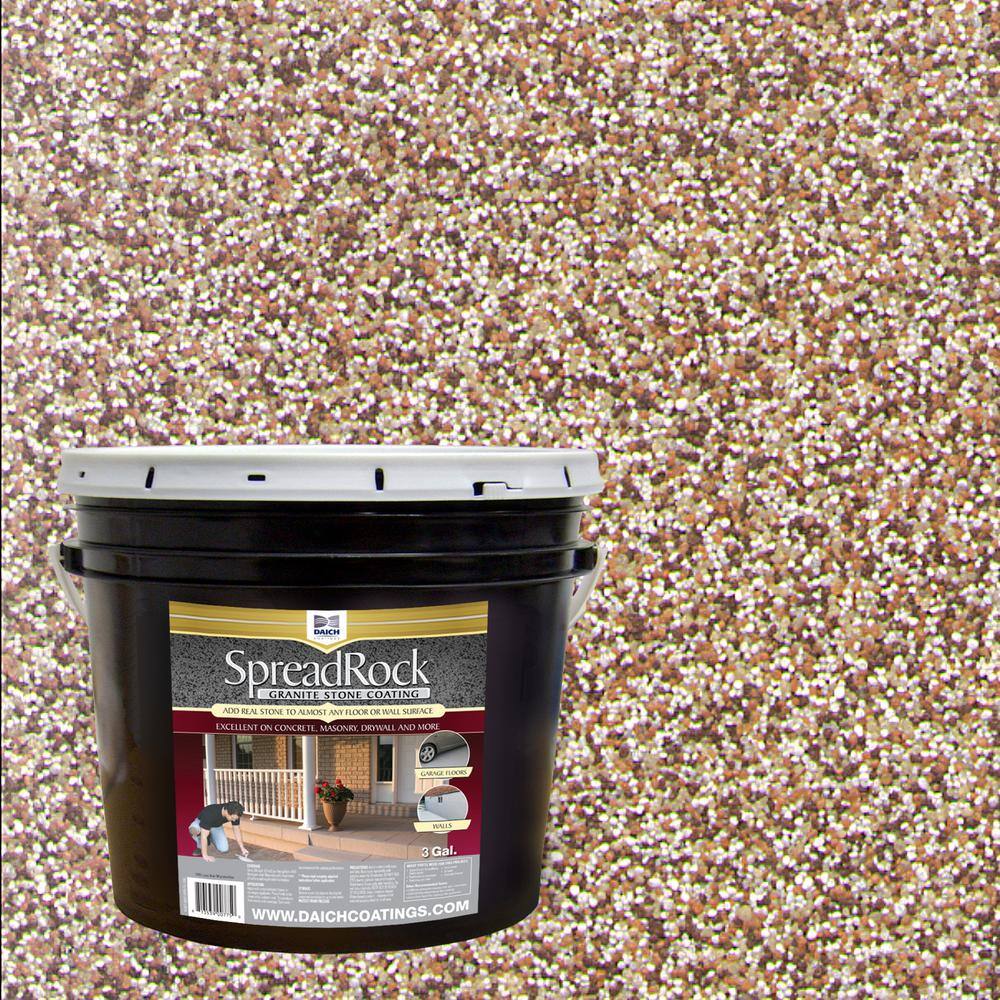 DAICH SpreadRock Granite Stone Coating 3-gal Brownstone Interior ...