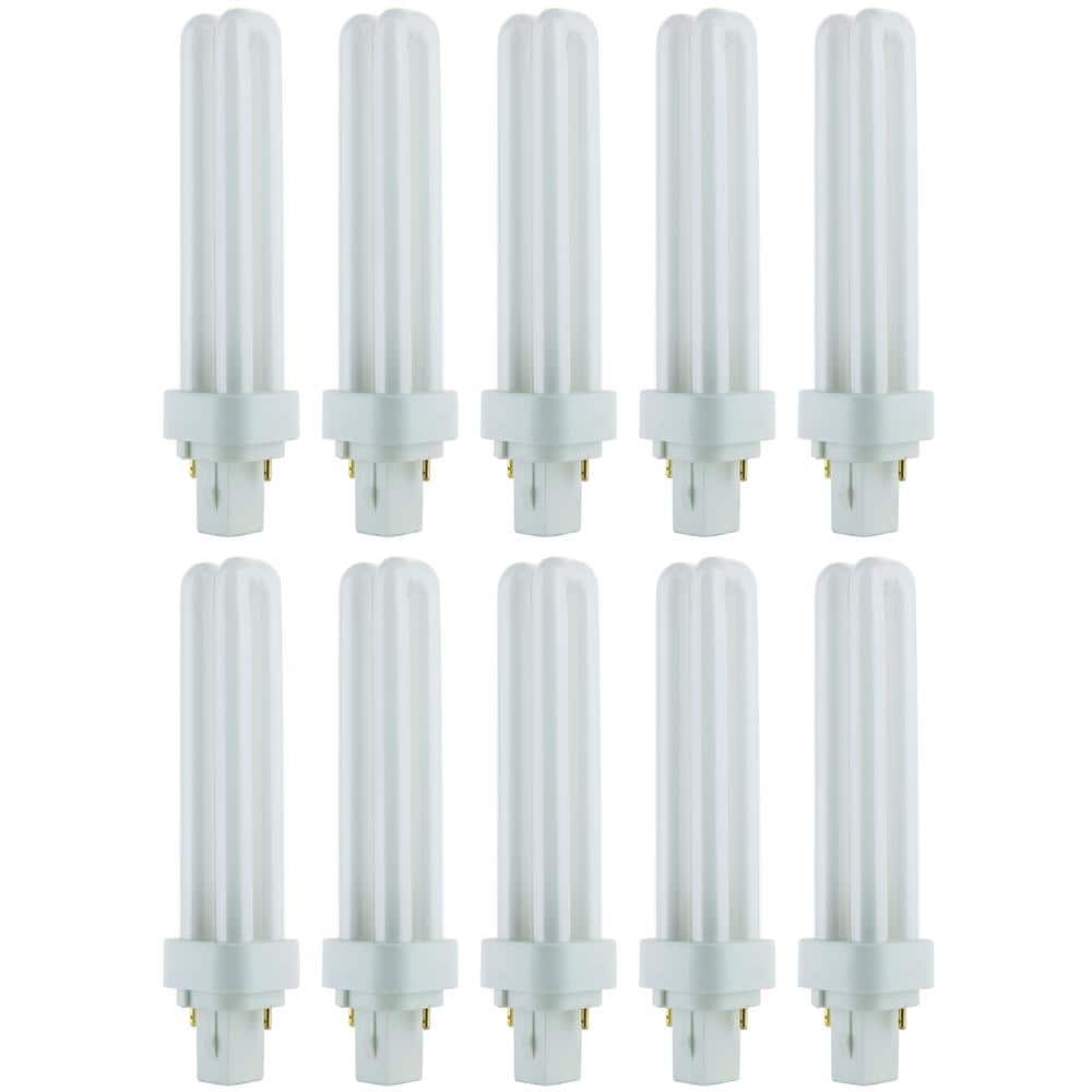 Sunlite 72-Watt Equivalent PL-C G24d2 2-Pin Base CFL Plug in Light Bulb ...