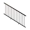 NewTechWood Allure 96 in. x 36 in. Bronze Aluminum Preassembled Stair ...
