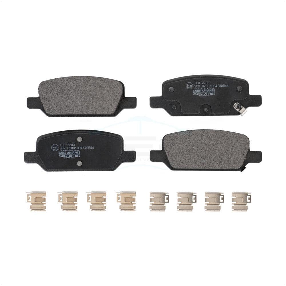 TEC Rear Ceramic Disc Brake Pads For Tesla 3 Y With Gray Painted ...