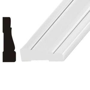Builders Choice LWM356 9/16 in. x 2-1/4 in. x 84 in. Primed MDF Casing ...