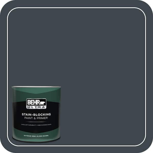 BEHR ULTRA 1 qt. #PPU25-23 Winter Way Semi-Gloss Enamel Exterior Paint ...
