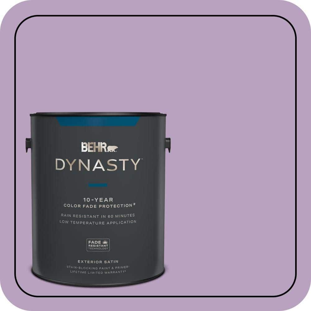 BEHR DYNASTY 1 gal. #660D-4 Lilac Rose Satin Enamel Exterior Stain ...