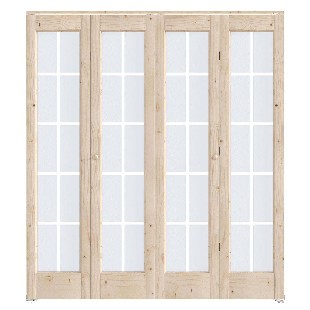 easelife 72 in. x 80 in. 3/4 Lite Frosted Glass Preassembled Solid Core ...