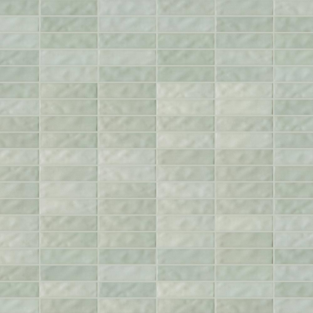 ELIANE Prisma Hijau Glossy 3 in. x 10 in. Glazed Ceramic Wall Tile (5. ...
