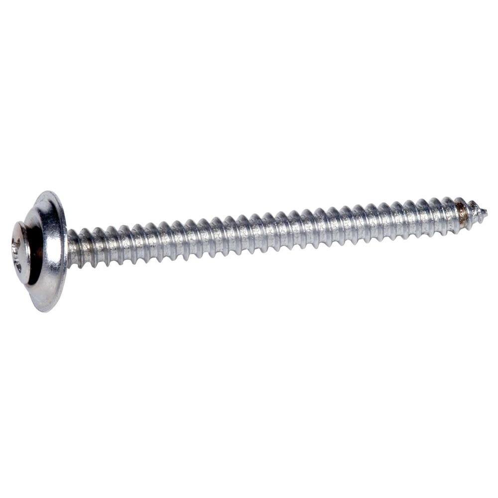 Hillman 10x3/4 Trim Screws With Chrome Washer 882636 - The Home Depot
