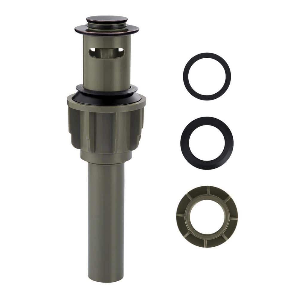 VEVETTA ABS Pop-Up Drain Assembly with Overflow for Bathroom Sink in ...