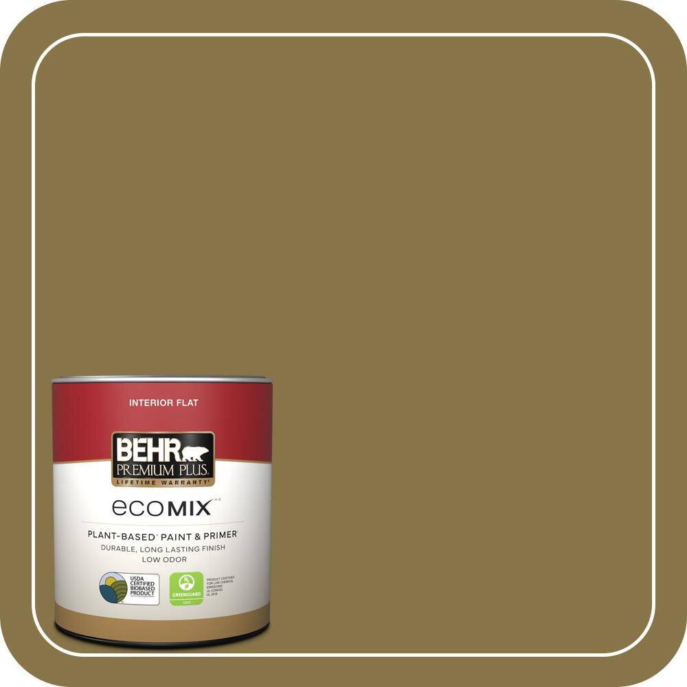 BEHR PREMIUM PLUS 1 qt. #PPU6-20 Eden Prairie Flat EcoMix Plant-Based ...