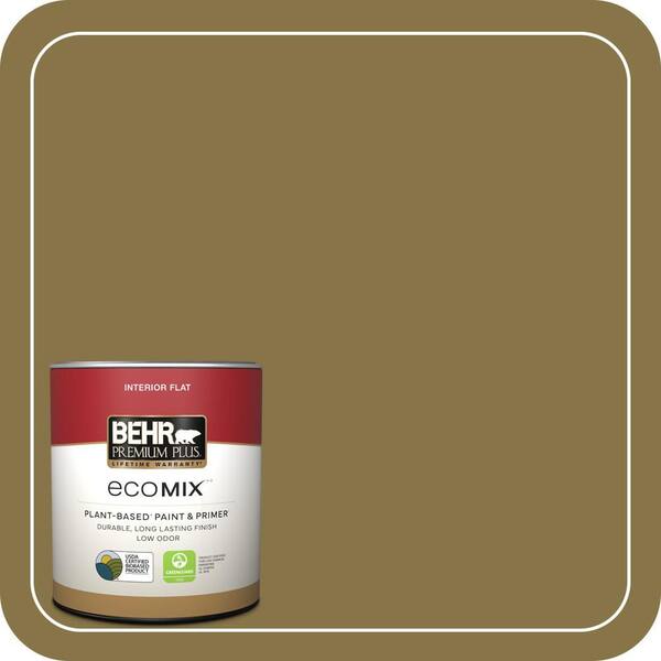 BEHR PREMIUM PLUS 1 qt. #PPU6-20 Eden Prairie Flat EcoMix Plant-Based ...