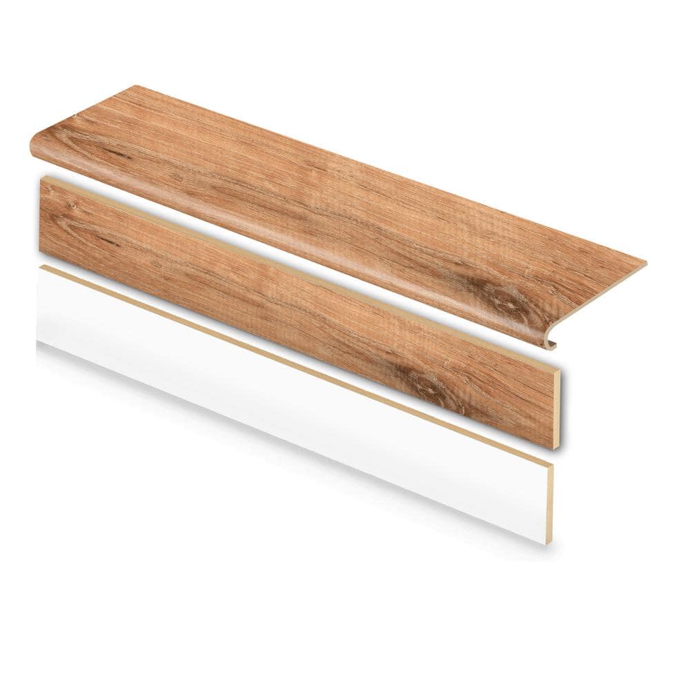 Cap A Tread Fresh Oak 47 in. L x 12.15 in. W x 42.92 mm T Vinyl Overlay ...