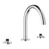 GROHE Atrio 2-Handle Floor Mount Roman Tub Faucet in StarLight Chrome 25048003 - The Home Depot