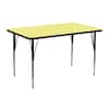 Flash Furniture Yellow Kids Table XUA2448RECYELTA - The Home Depot