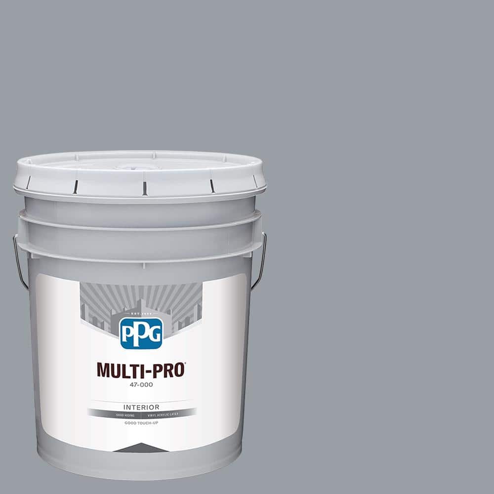 MULTI-PRO 5 gal. Gray Suit PPG0993-4 Flat Interior Paint PPG0993-4MP ...