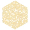 Merola Tile Venice Hex Yellow 8-5/8 in. x 9-7/8 in. Porcelain Floor and ...