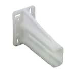 Prime-Line Drawer Side Track Brackets, White Nylon (1-pair) R 7240