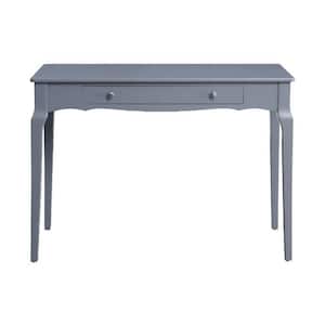 SoHo 36 in. Rectangular Weathered Gray Particle Board 1-Drawer Writing ...