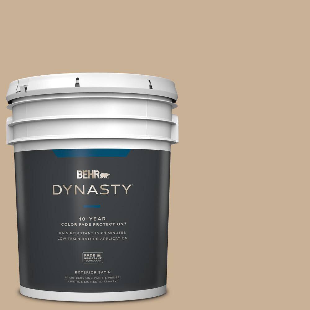 BEHR DYNASTY 5 gal. #MQ2-46 Basswood Satin Enamel Exterior Stain ...
