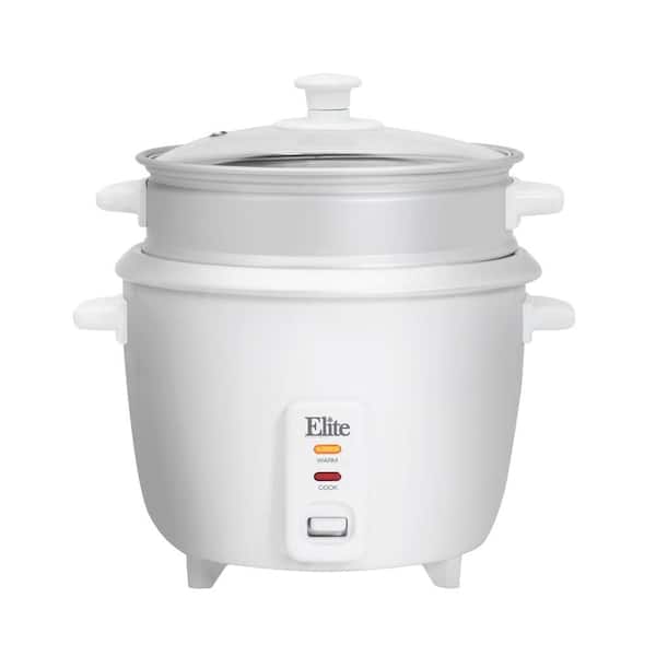 Elite 16-Cup White Rice Cooker ERC-008ST - The Home Depot