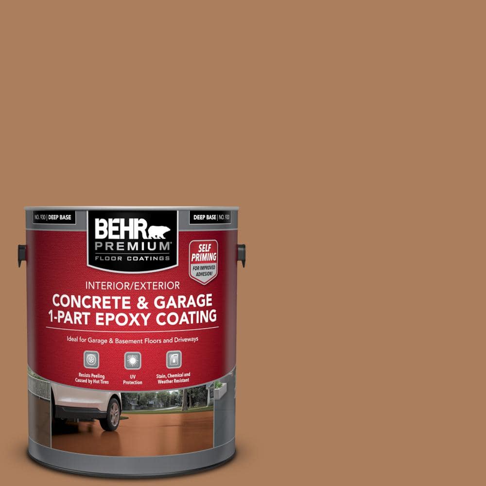 BEHR PREMIUM 1 gal. #S230-6 Burnt Toffee Self-Priming 1-Part Epoxy ...