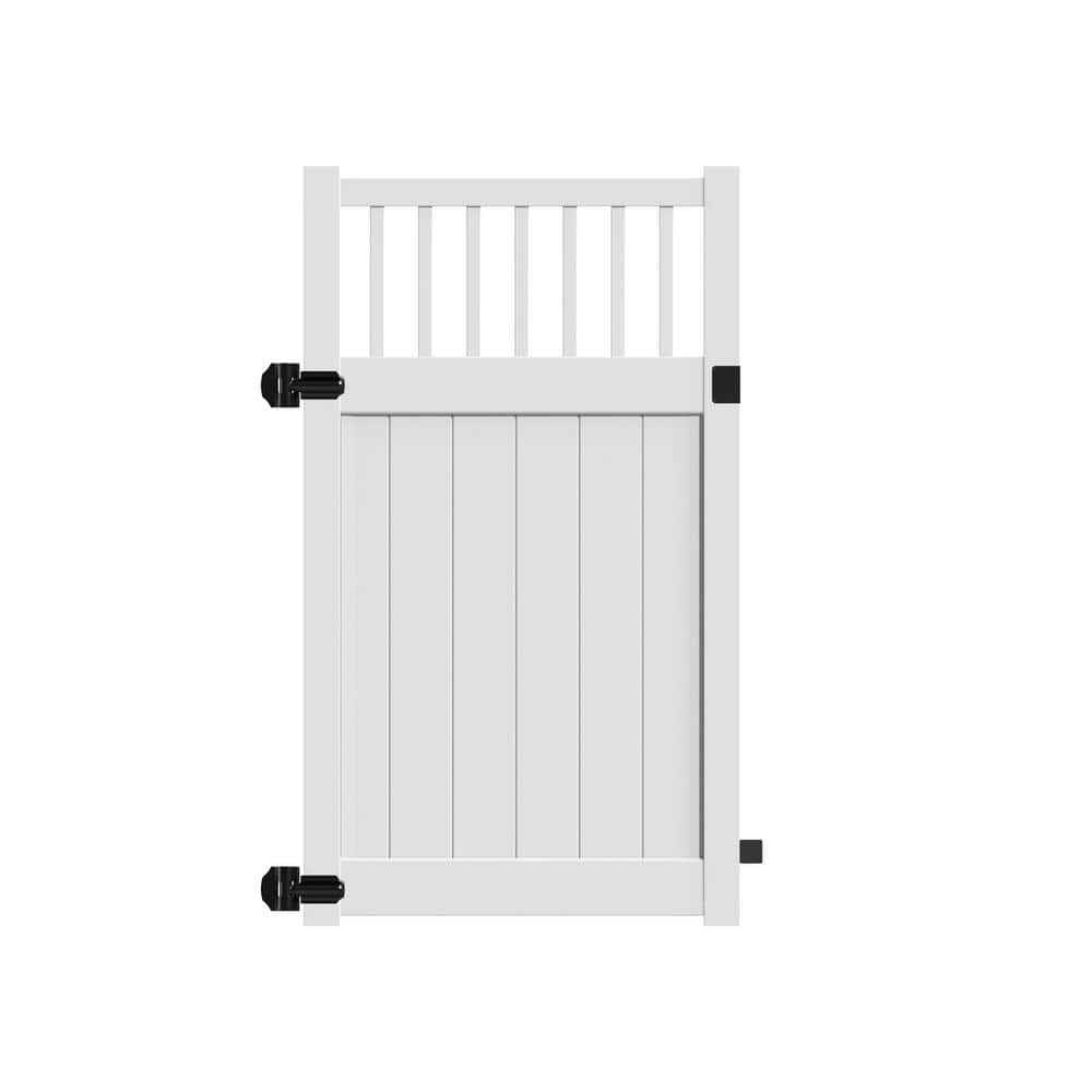 Barrette Outdoor Living Missouri 4 ft. W x 6 ft. H White Vinyl Un ...