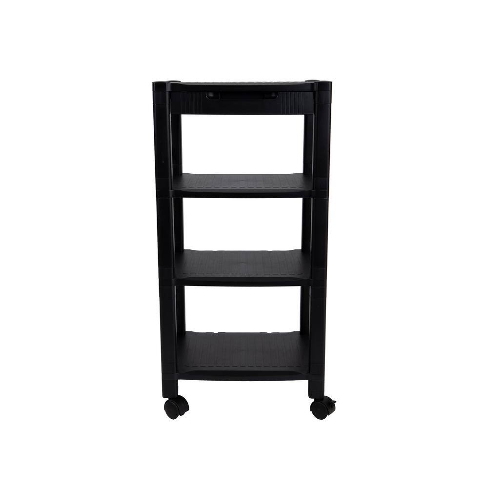 Reviews for Mind Reader 4-Shelf Plastic Wheeled Printer Cart Organizer ...