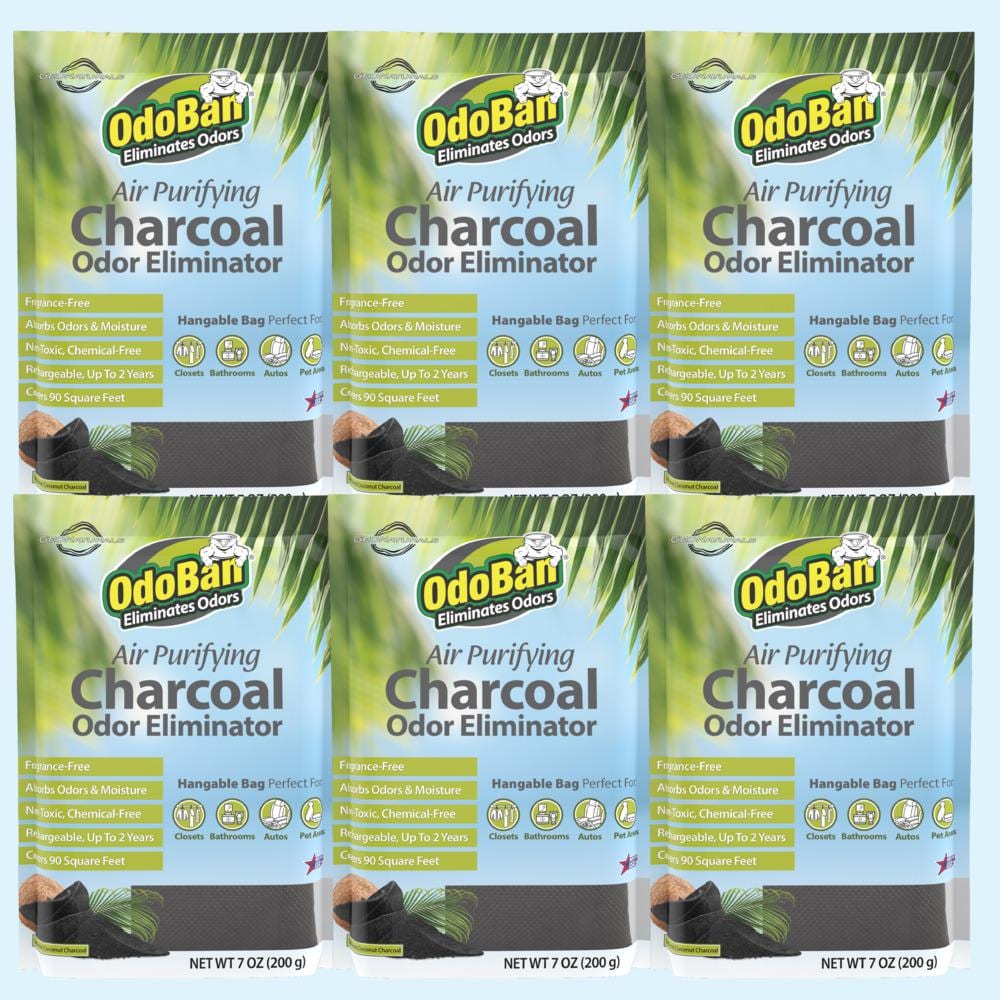 OdoBan 7 oz. Charcoal Odor Eliminator, Air Purifying Natural Non-Toxic ...
