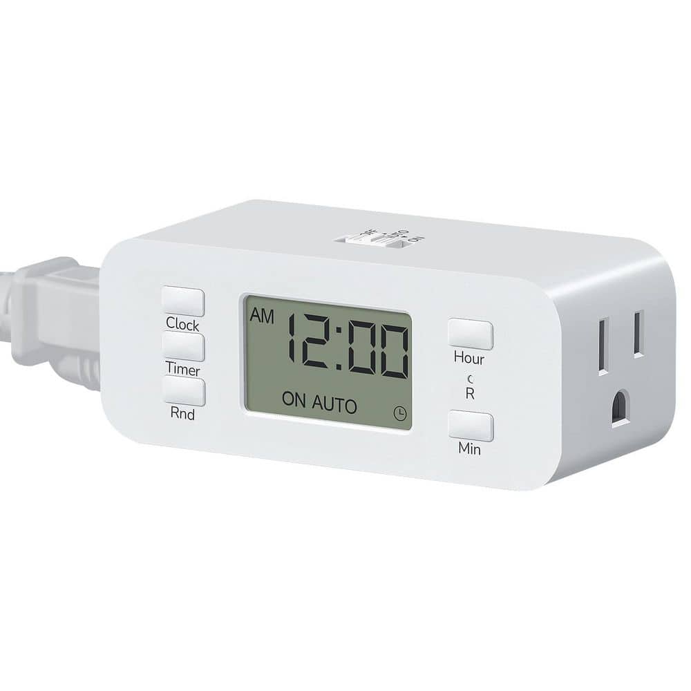 Ahfiwaso Programmable Digital Timer 15 Amp 125V 1440 min Outdoor ...