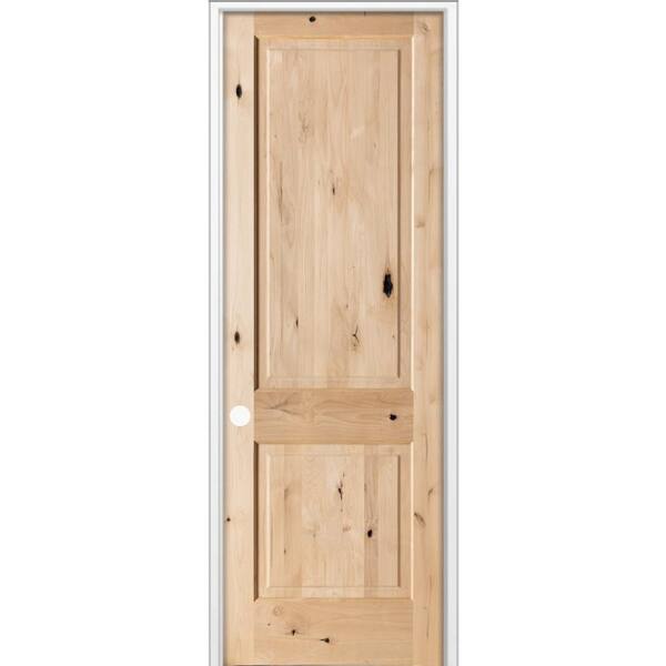Reviews for Krosswood Doors 32 in. x 96 in. Rustic Knotty Alder 2 Panel ...