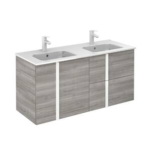 ROYO Onix 40 in. W x 18 in. D Bath Vanity in Sandy Grey with Ceramic ...