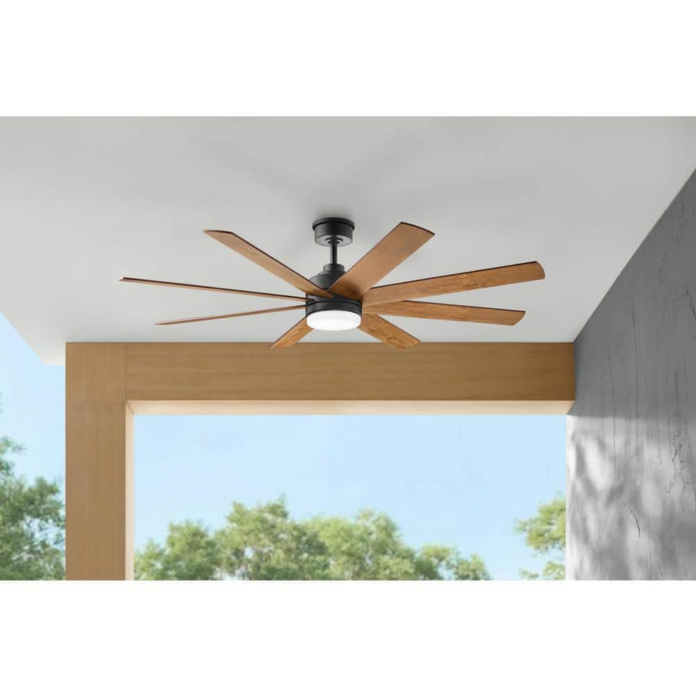 Home Decorators Collection Celene II 62 in. Indoor/Outdoor Matte Black ...