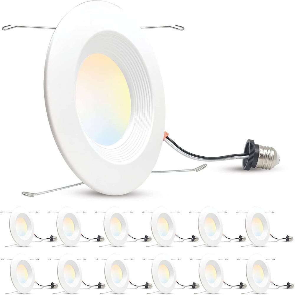 Lecoht 6 in. New Construction and Remodel Recessed Retrofit Dimmable ...