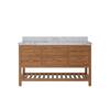 Willow Collections Parker Teak 60 in. W x 22 in. D x 36 in. H Single ...