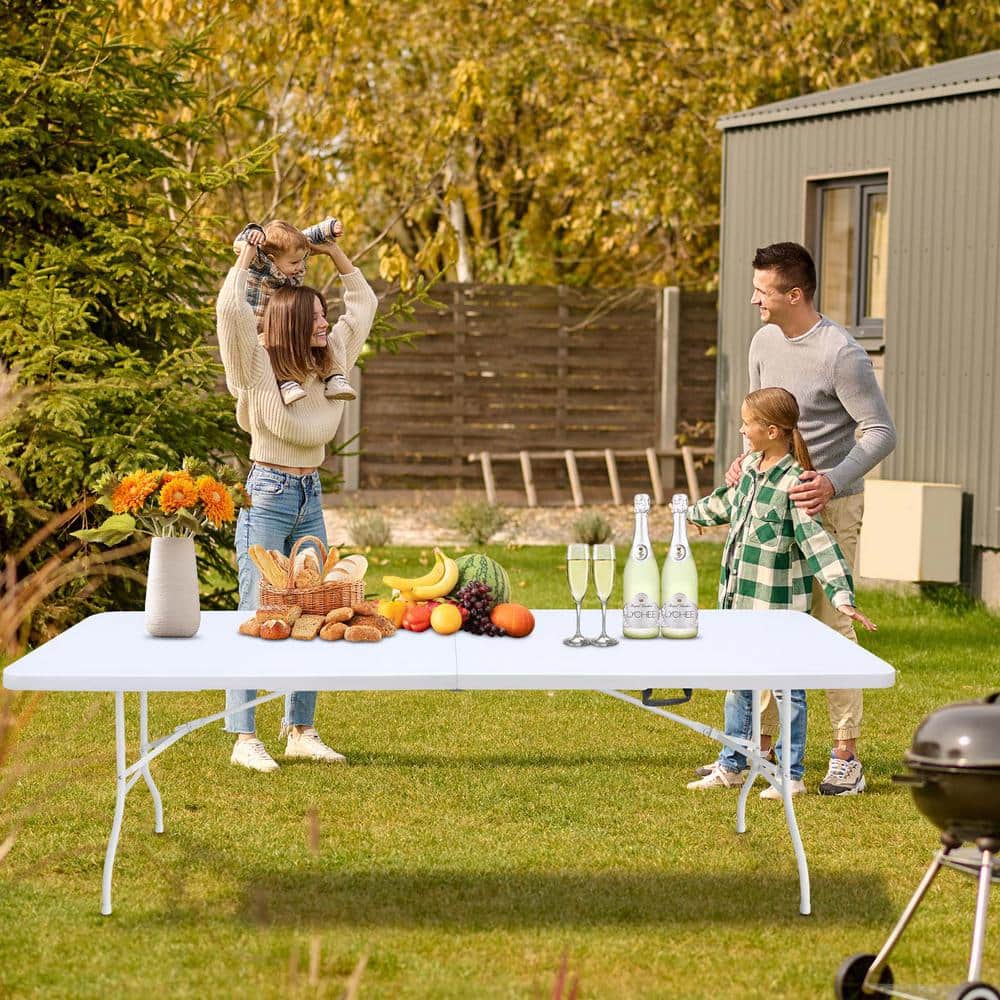 GOGEXX 96 in.L x 30 in.W x29 in.H 8 Ft Picnic Table Multi-Purpose ...