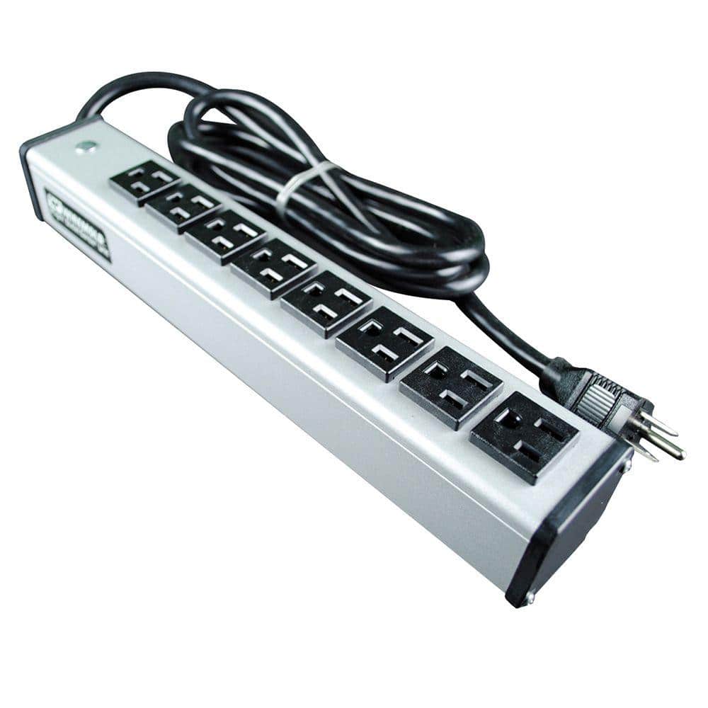 Legrand Wiremold 8-Outlet 15 Amp Compact Power Strip with 15 ft. Cord ...