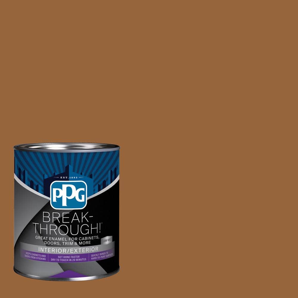 Break-Through! 1 qt. PPG1082-7 Ginger Semi-Gloss Door, Trim & Cabinet ...