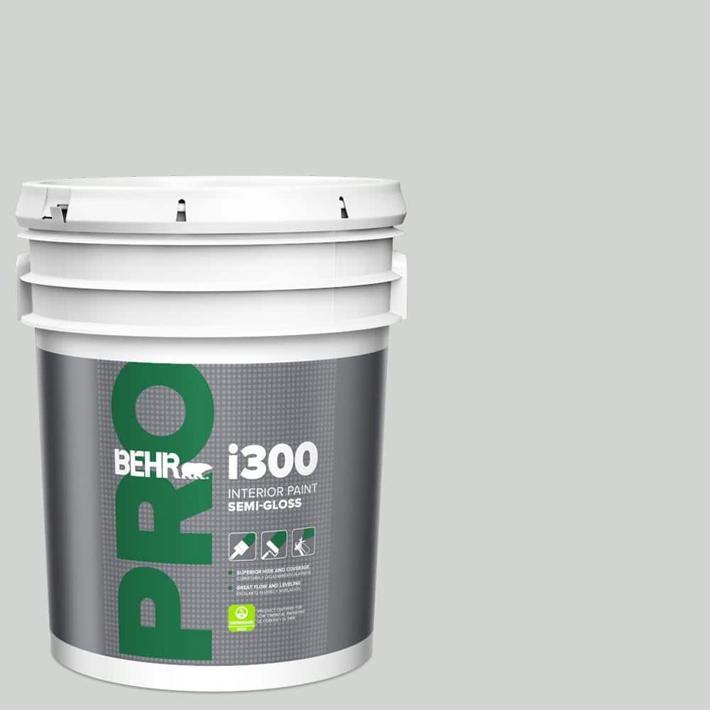 BEHR PRO 5 gal. #PPU26-11 Platinum Semi-Gloss Interior Paint PR37005 ...
